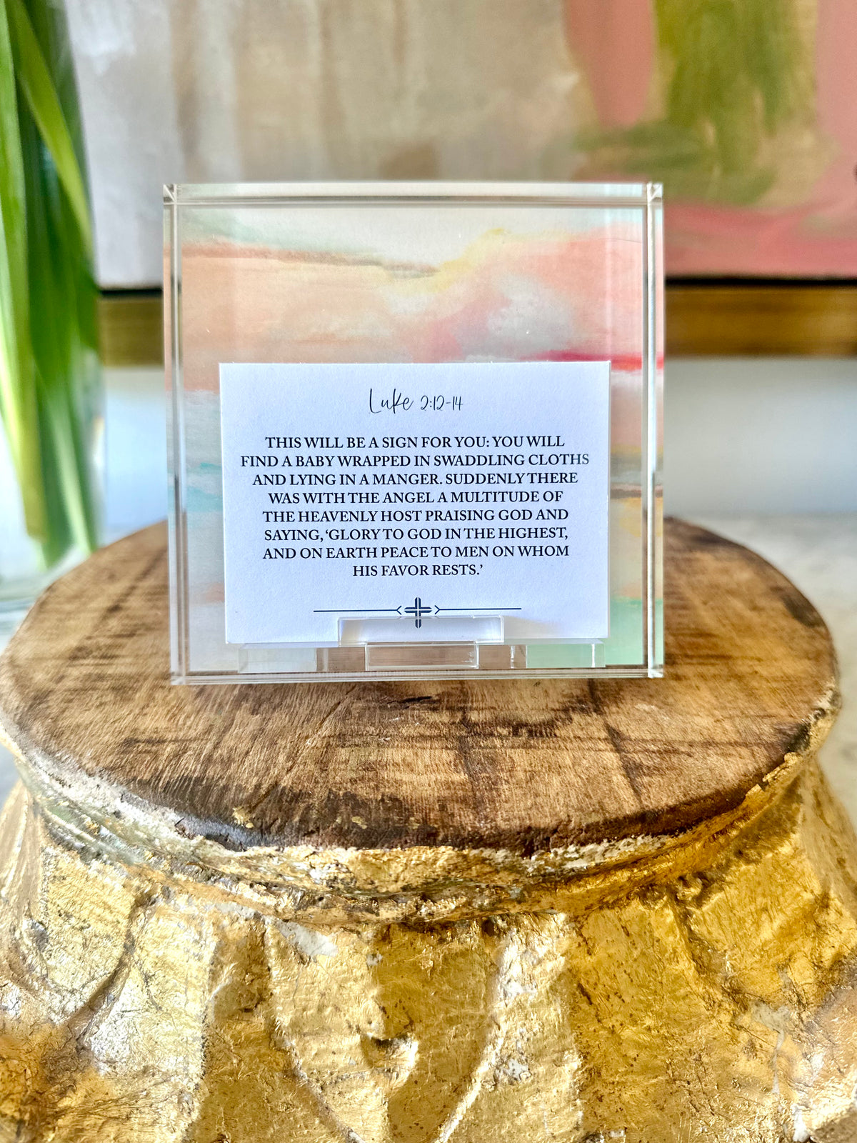 "Peace" 30 days of Scripture on Acrylic – Debra Hewitt Art