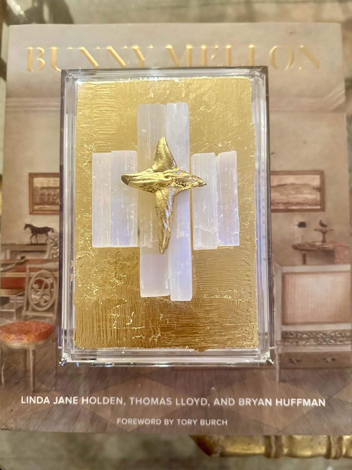 Acrylic Cross Prayer Box w/quartz – Debra Hewitt Art