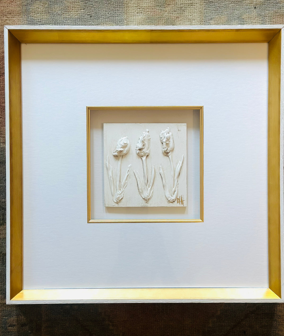 "3 Tulips" Shadow Box – Debra Hewitt Art