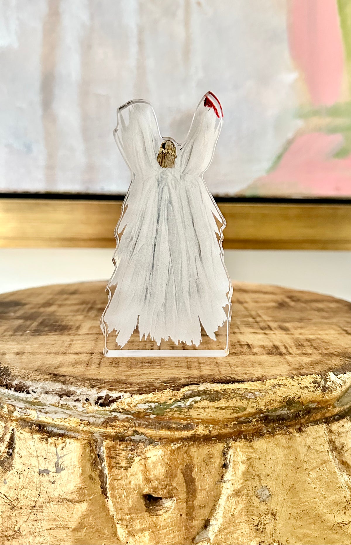 Christmas- Angel with Cardinal – Debra Hewitt Art